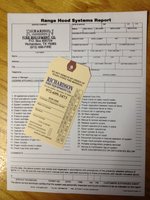 Fire Suppression System Inspections Dallas Fort Worth DFW